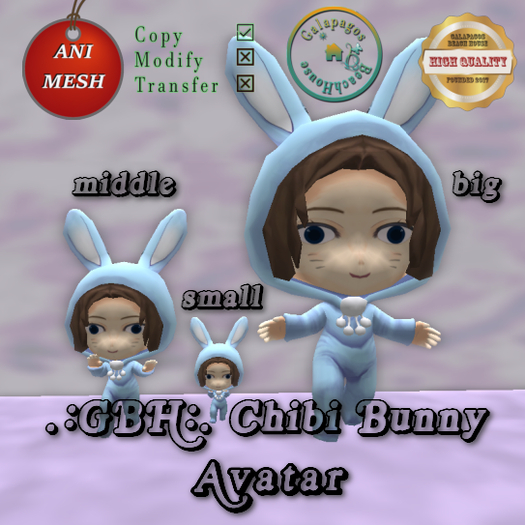 Second Life Marketplace - .:GBH:. Chibi Bunny Avatar middle