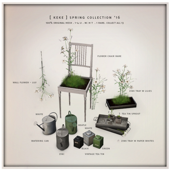 Second Life Marketplace - [ keke ] zink tray with lily