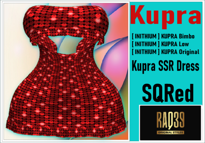 Second Life Marketplace - [R39] Kupra SSR Dress SQRed