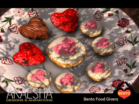Second Life Marketplace - [Akaesha Catering] Strawberry Heart Cookie ...