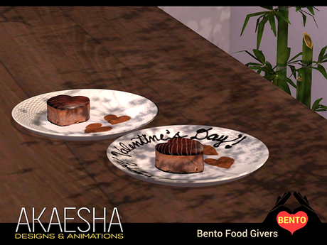 Second Life Marketplace - [Akaesha Catering] Chocolate Mousse Heart ...