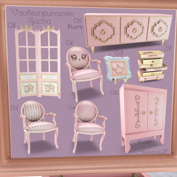 Second Life Marketplace - 07 Vaaleanpunainen Gacha - table cabinet