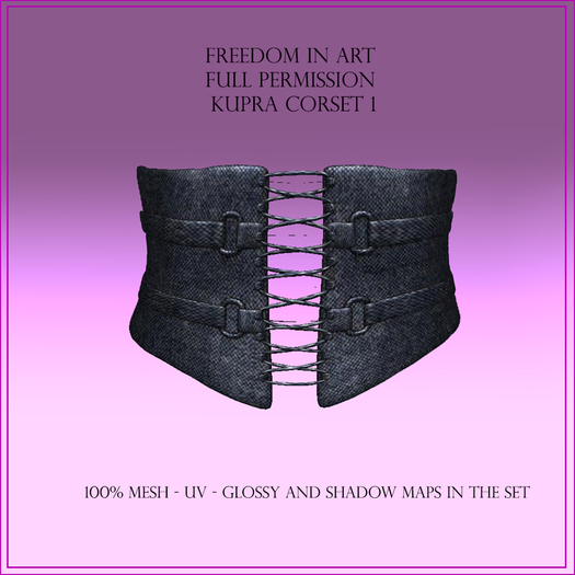 Second Life Marketplace - Freedom in Art - Full perm KUPRA Corset 1
