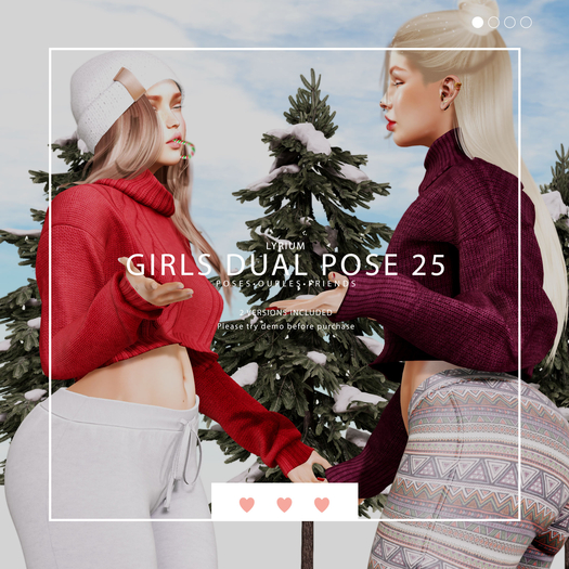 Second Life Marketplace - Lyrium. Girls Dual Pose 25