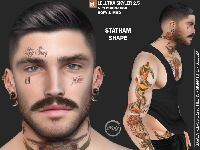 Second Life Marketplace - -Tivoli inc - Statham shape lelutka skyler ...