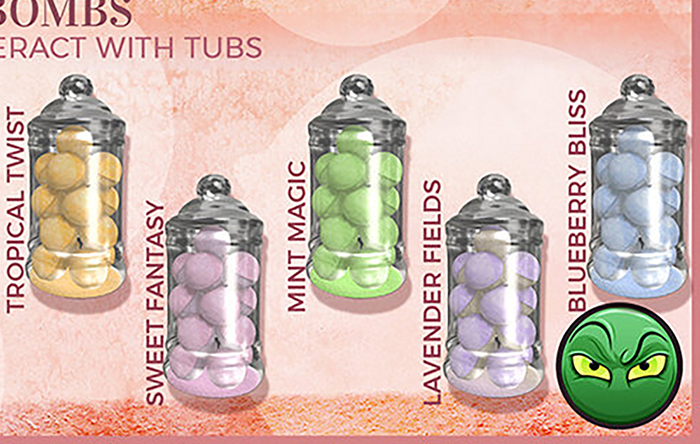 Second Life Marketplace - MadPea Bath Bomb Spa - Bath Bombs (Mint Magic)