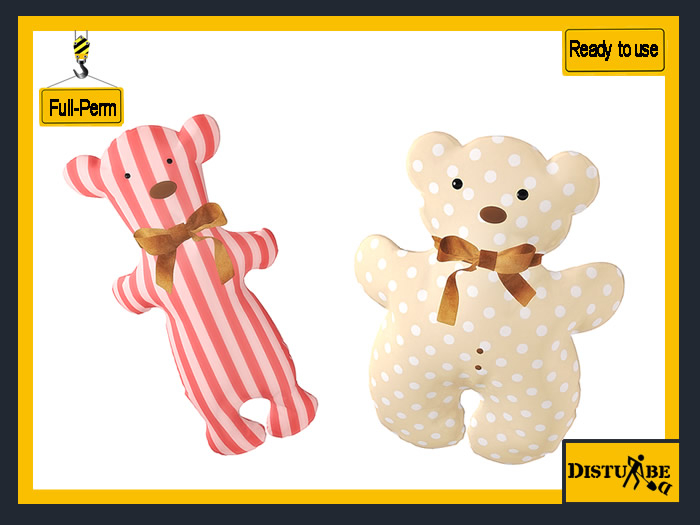 Second Life Marketplace - ::DisturbeD:: Valentines Textile Teddy Bears ...