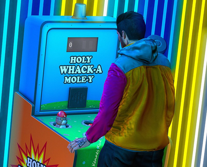 Second Life Marketplace - Holy Whack-A Mole-y (Playable Arcade Machine)