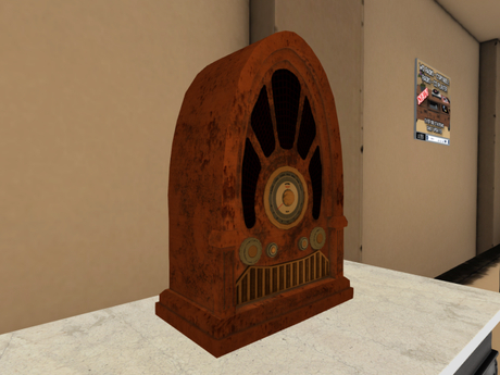 Second Life Marketplace - WD ANTIQUE/OLD RADIO - COPYABLE + BONUS TABLE