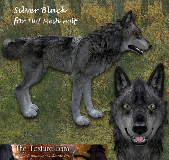 Second Life Marketplace - The Texture Barn - Silver Black for TWI Mesh ...