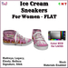 Second Life Marketplace - Pink Grenade - Ice Cream Women's Sneakers - Flat