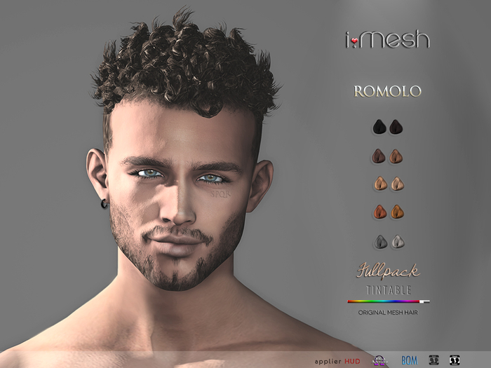 Second Life Marketplace - i.mesh - ROMOLO hair