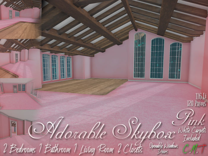 Second Life Marketplace - Strange Merchant Adorable Skybox -Pink-