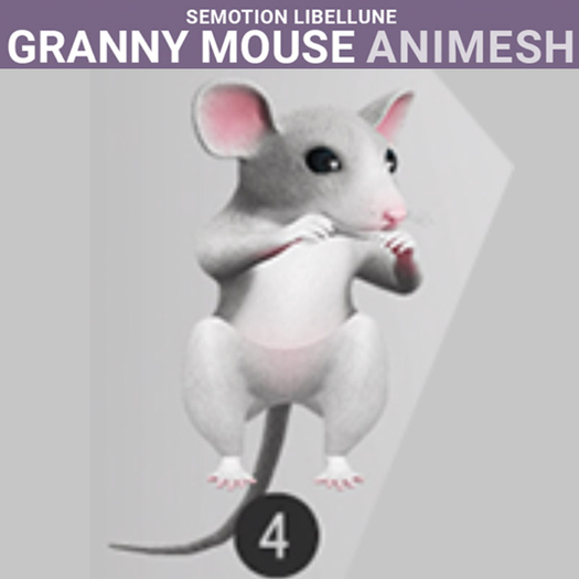 Second Life Marketplace - SEmotion Libellune Granny Mouse Animesh #4