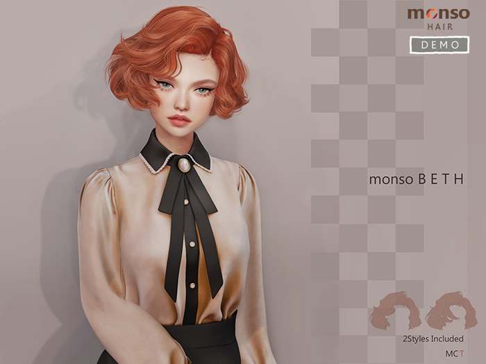 Second Life Marketplace - [monso] Beth Hair (demo)