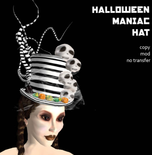 Second Life Marketplace - grim bros halloween maniac hat