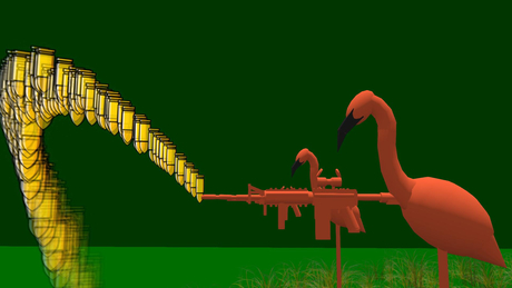 Second Life Marketplace - American Jingoist Collection: Lawn Flamingo ...