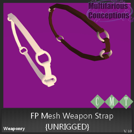 Second Life Marketplace - [MC] FP Mesh weapon strap {unrigged} [Add Me]