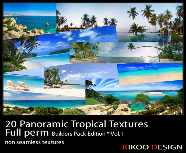 Second Life Marketplace - Panoramic Tropical textures Panoramic Screen ...