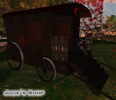 Second Life Marketplace - Goth- Vampire Wagon, Caravan & IVENTORY ...