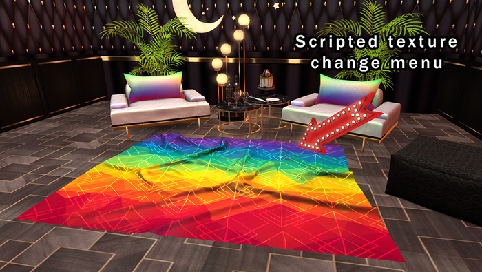 Second Life Marketplace - [RoS] Geo Pride Rug - FREE!