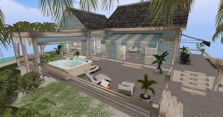 Second Life Marketplace - BEACH STYLE HOUSE IN BLUE
