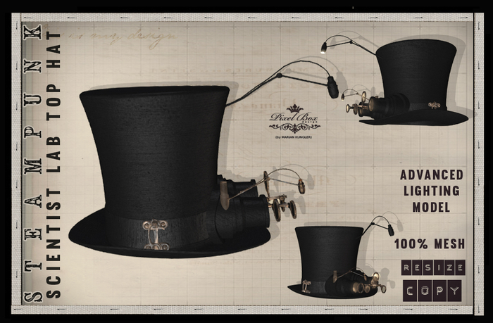 Second Life Marketplace - 50% SALE PIXEL BOX - Steampunk scientist lab ...