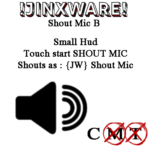 Second Life Marketplace - !JINXWARE! Shout Mic Vs B {BOXED}