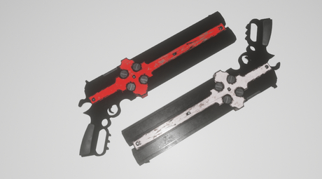 Second Life Marketplace - Cross Gun X2 Full Perm Mesh