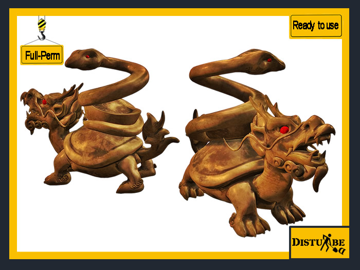Second Life Marketplace - ::DisturbeD:: Chinese Dragon Turtle Figurine ...