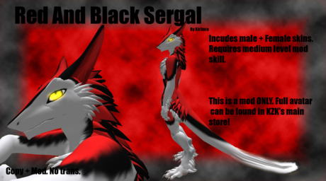 Second Life Marketplace - Kiritora's KZK V1 Sergal Mod Collection