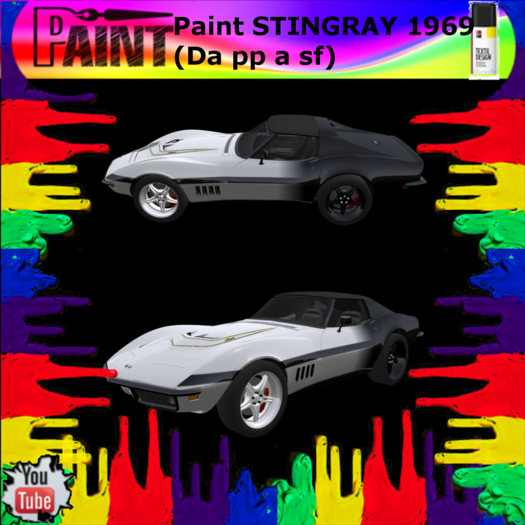 Second Life Marketplace - Paint CORVETTE STINGRAY 1969(Da pp a sf)