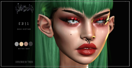 Second Life Marketplace - : O-CULT : Evil Nose Ring with HUD