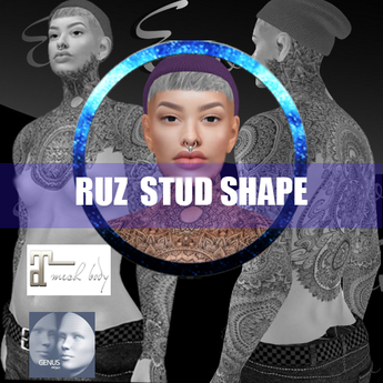 Second Life Marketplace - RUZ STUD SHAPE GENUS STRONG FACE GIFT