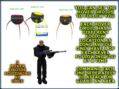 Second Life Marketplace - Hover Droid Dispenser 3 Pack by Animation ...