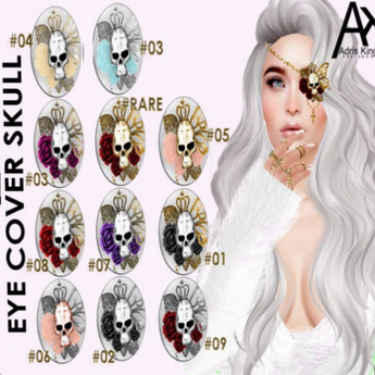 Second Life Marketplace - AK - EYE COVER SKULL #5