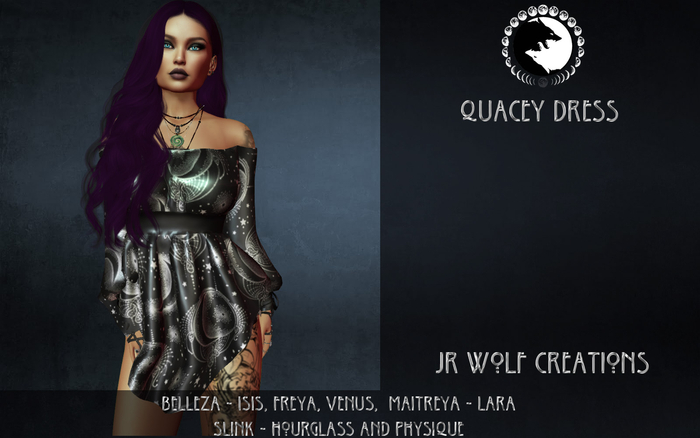 Second Life Marketplace - Quacey Dress ADD ME (JR Wolf Creations)