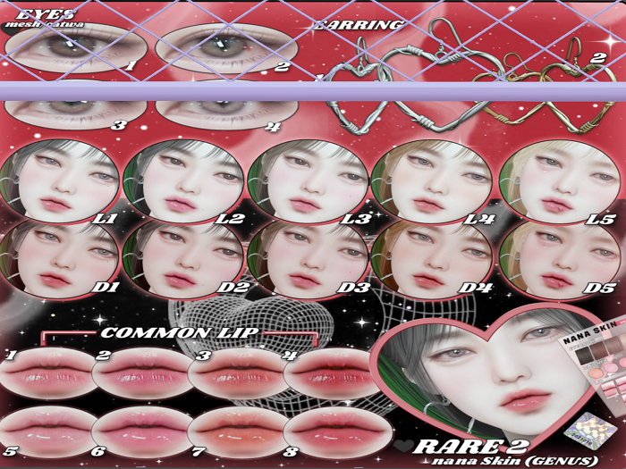 Second Life Marketplace - [700] Crazy Over you gacha Lip 2 (add)