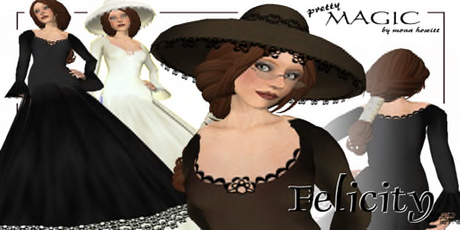 Second Life Marketplace - Felicity victorian gown with hat red [by ...