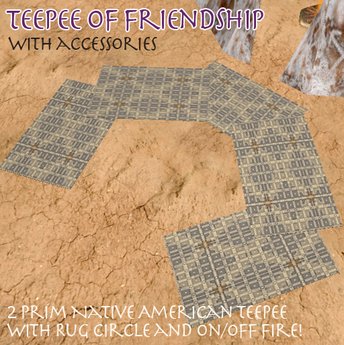 Second Life Marketplace - Teepee of Friendship - Native American/tipi ...
