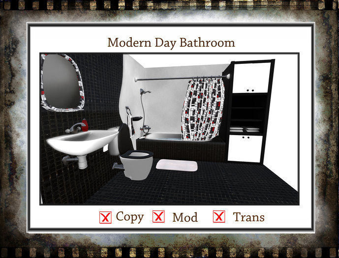 Second Life Marketplace - Modern Day Bathroom (Boxed) *KC DESIGNS*