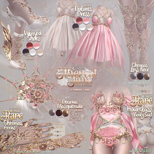 Second Life Marketplace - :Moon Amore: Ethereal Time/ Decima Mask -GOLD 5