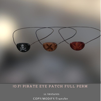 Second Life Marketplace - !O.F! Pirate Eye Patch full perm