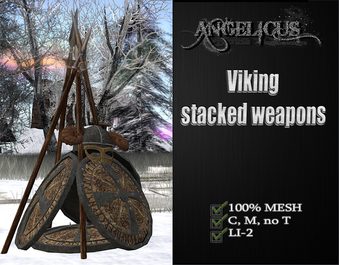 Second Life Marketplace - ::ANGELICUS:: Viking stacked weapons