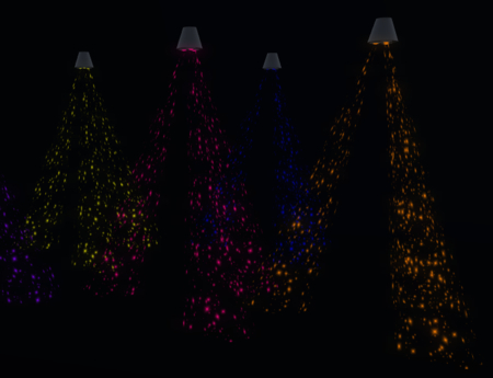 Second Life Marketplace - VD Spotlights stars 3 rays Set