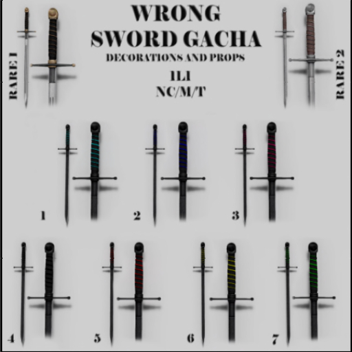 Second Life Marketplace - WRONG - SWORD GACHA 6