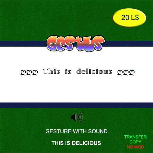 Second Life Marketplace - This is delicious GestUs