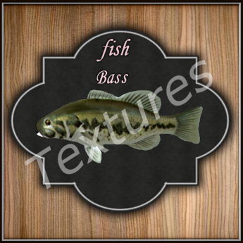 Second Life Marketplace - DFS TEXTURE - Fish Bass (Full Perm)