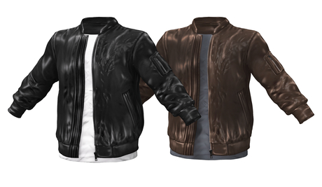 Second Life Marketplace - Full Perm Mesh Men's Bomber Jacket with Top ...