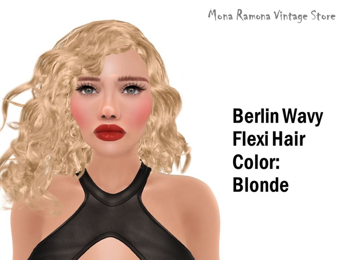 Second Life Marketplace - BERLIN BLONDE WAVY FLEXI HAIR